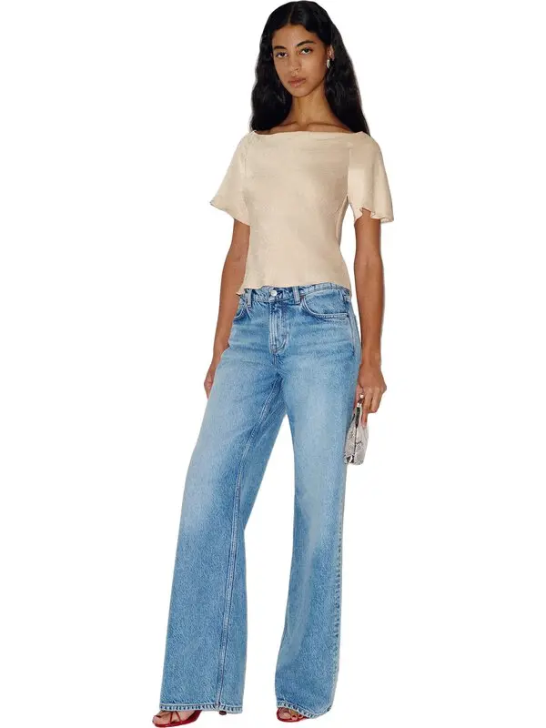 REFORMATION Arina Top - Natural
