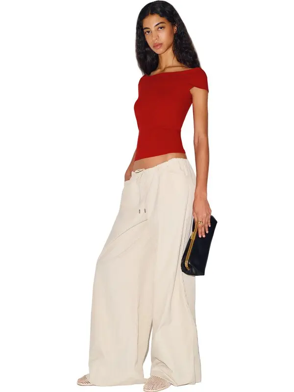REFORMATION Florence Knit Top - Red