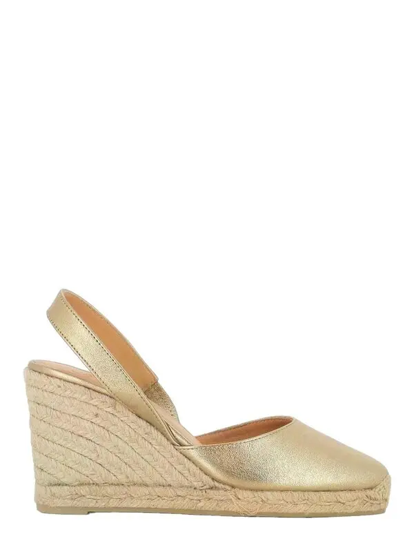 CastaÑer 90mm Carissa Wedge-heel Espadrilles - Gold