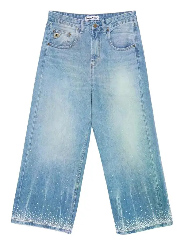 LOIS Beatrix Crystal-embellished Jeans - Blue