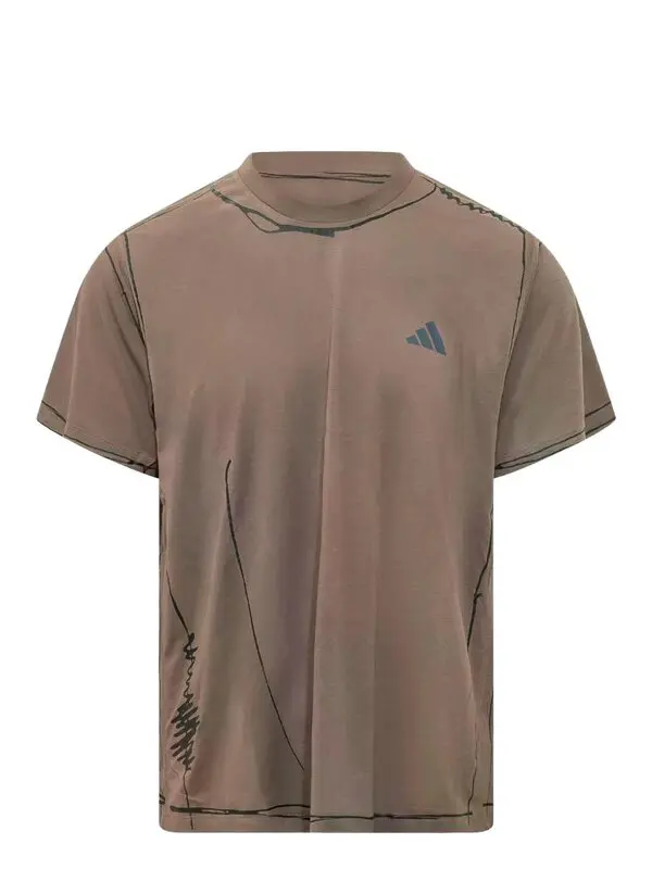 Adidas Adi365 Graphic-print T-shirt - Brown