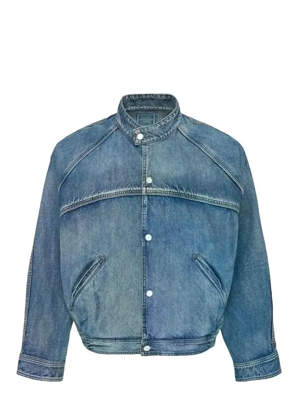 WOOYOUNGMI Stand-collar Denim Jacket - Blue