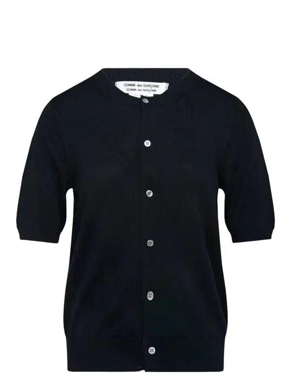 Comme Des Garçons Short-sleeve Cardigan - Black