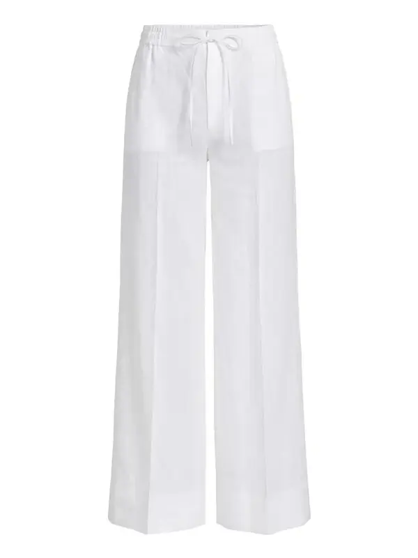 TWINSET Drawstring Palazzo Pants - White