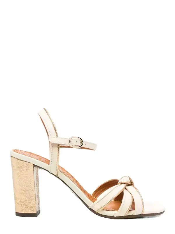 Chie Mihara Ballah Knotted Leather Sandals - Neutrals