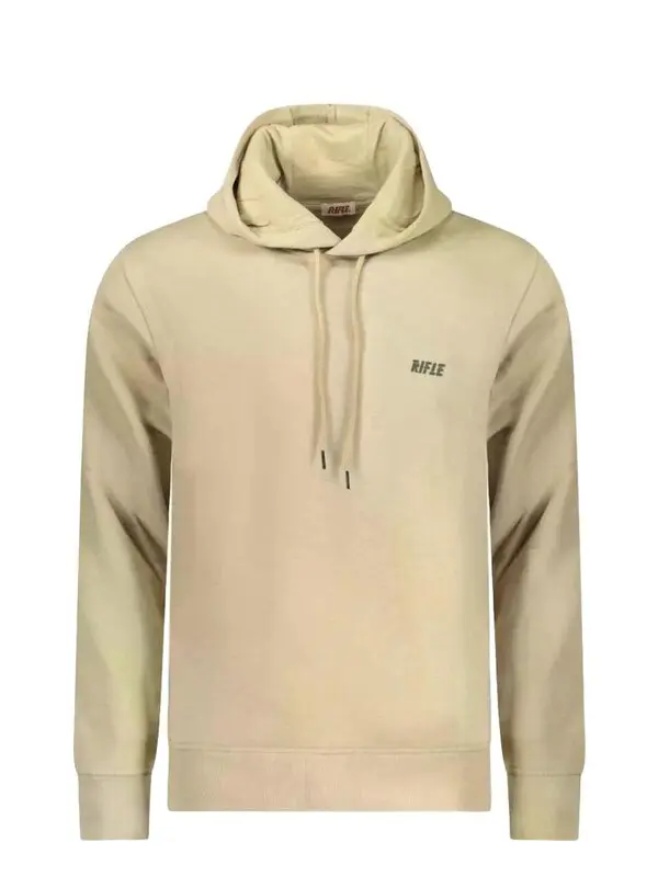 RIFLE Logo-print Drawstring Hoodie - Neutrals