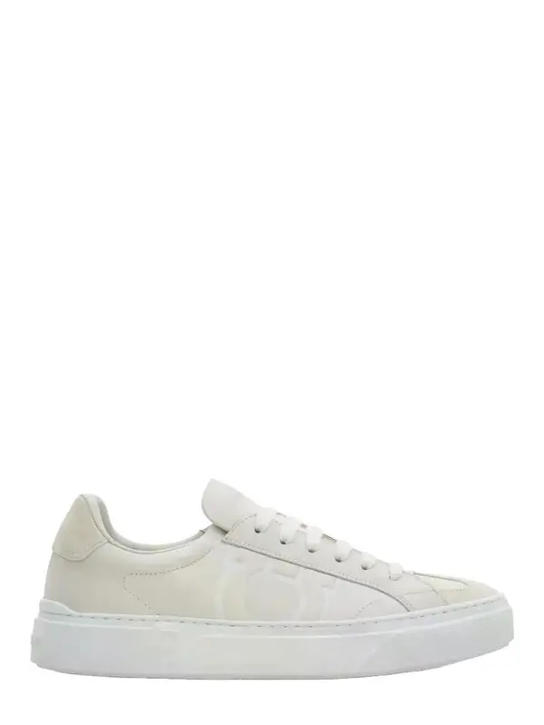 FERRAGAMO Gancini Logo Sneakers - Neutrals
