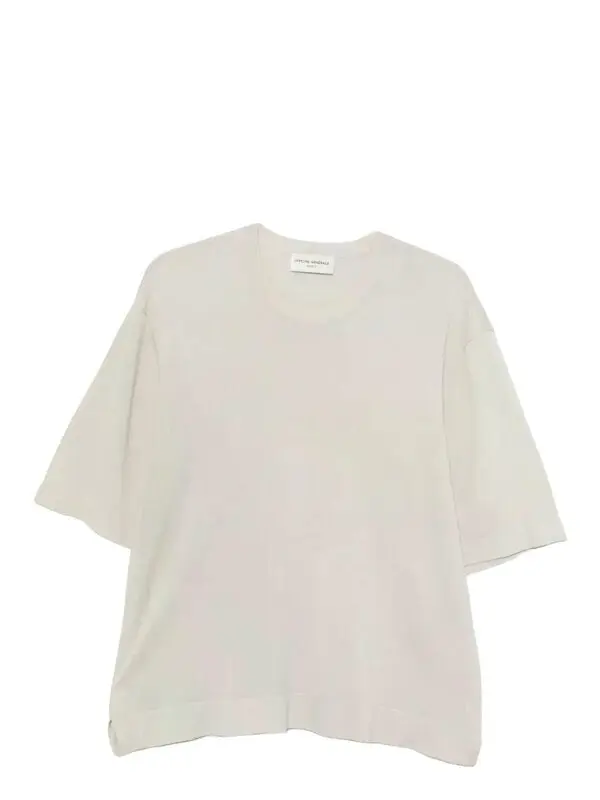 Officine Générale Fine-knit Crew-neck T-shirt - Neutrals