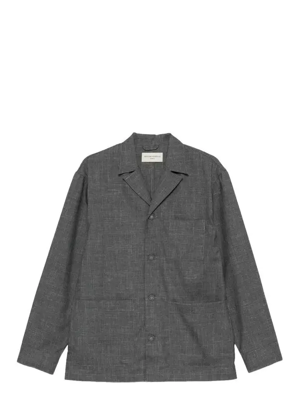 Officine Générale Sheldon Patch-pocket Shirt Jacket - Grey