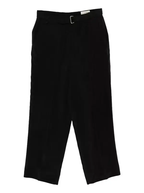 Officine Générale Buckle-fastening Trousers - Black