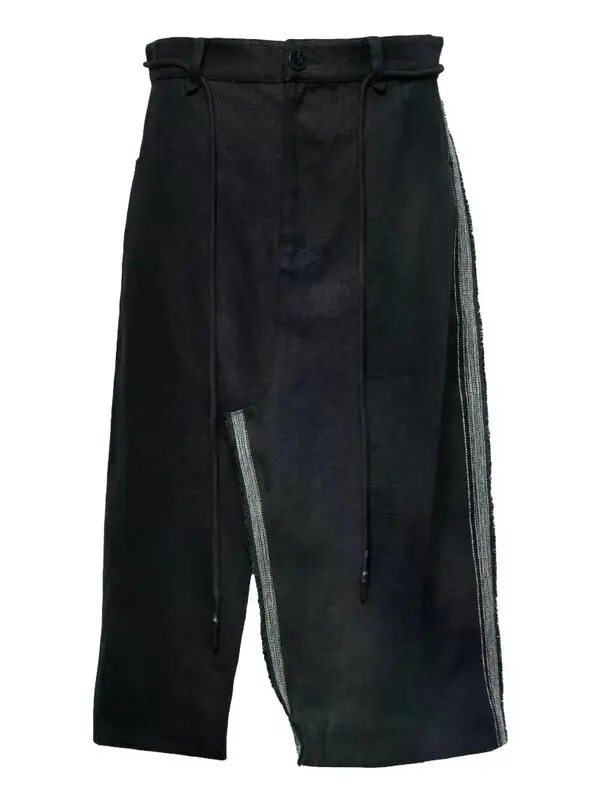 LEE MATHEWS Haruto Linen Skirt - Black
