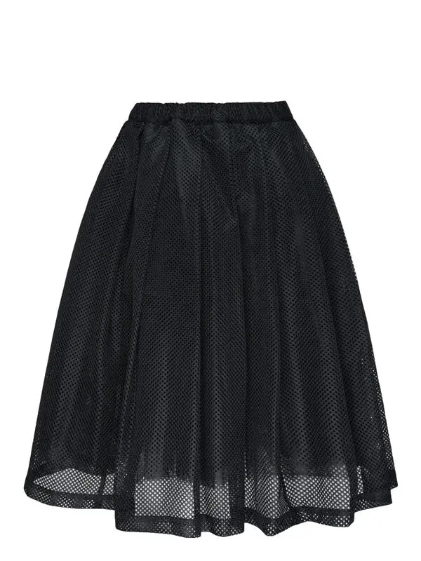Comme Des Garçons Layered Mesh Skirt - Black