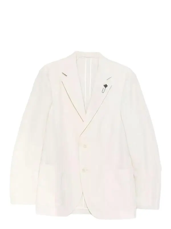 LARDINI Patch-pocket Blazer - Neutrals