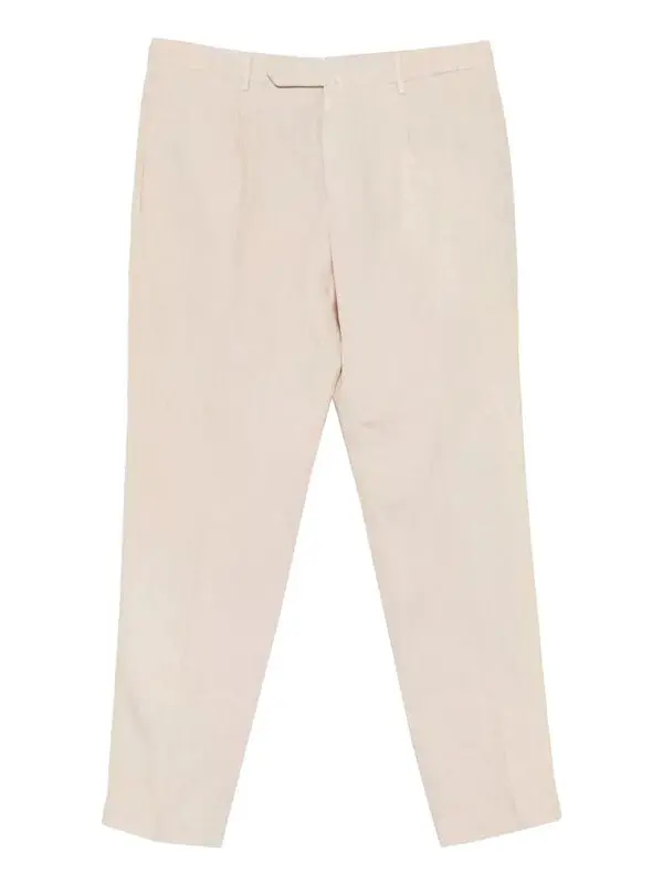 DELL'OGLIO Pleated Trousers - Neutrals