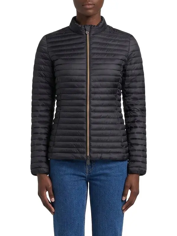 SAVE THE DUCK Quilted Nylon Slim Fit Down Jacket - Black