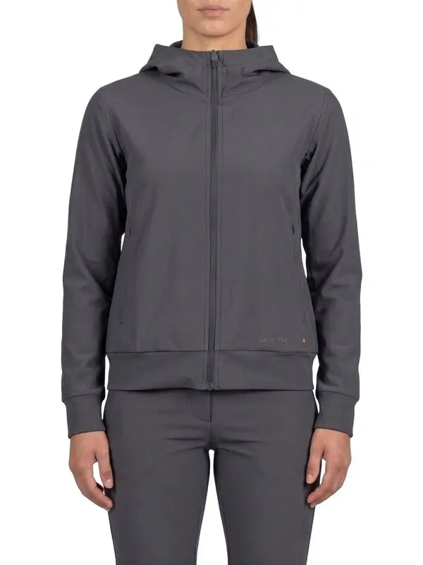 SAVE THE DUCK Nylon Hoodie - Blue