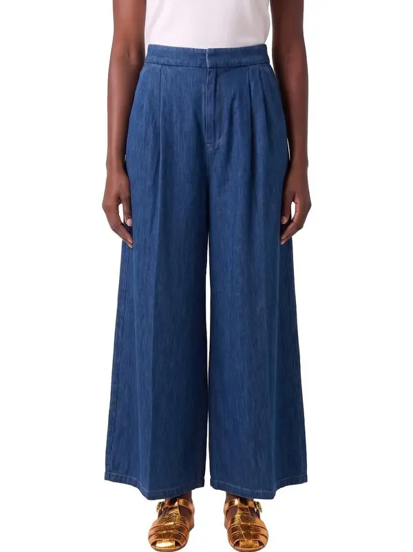 Max Mara Wide-leg Denim Jeans - Blue