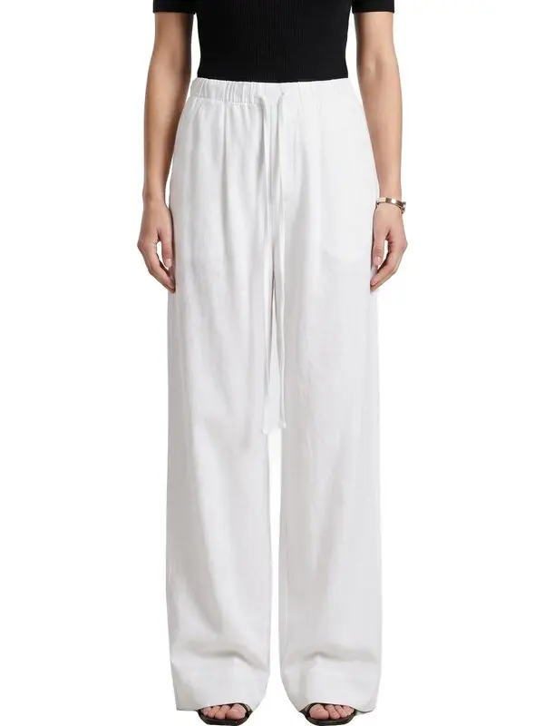 THOM KROM Linen Palazzo Trousers - Beige