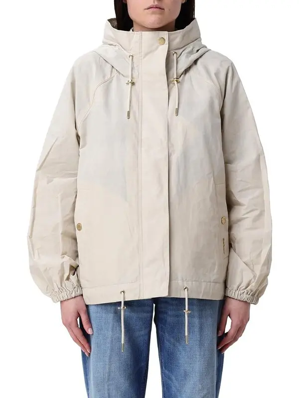 Barbour Hawkridge Hooded Rain Windbreaker - Beige