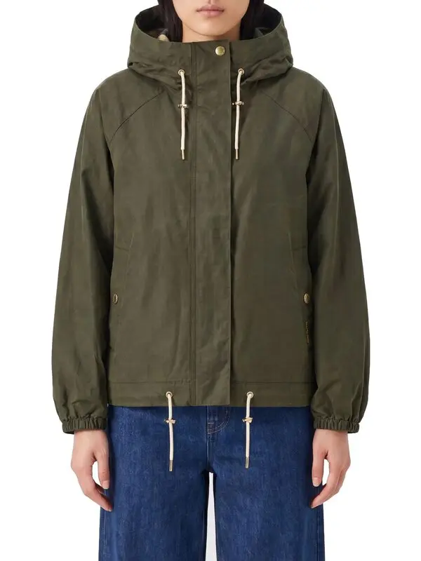 Barbour Hawkridge Hooded Rain Windbreaker - Green