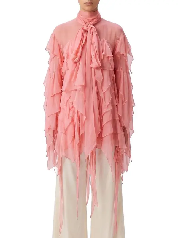 Blumarine Ruffled Dress - Violet