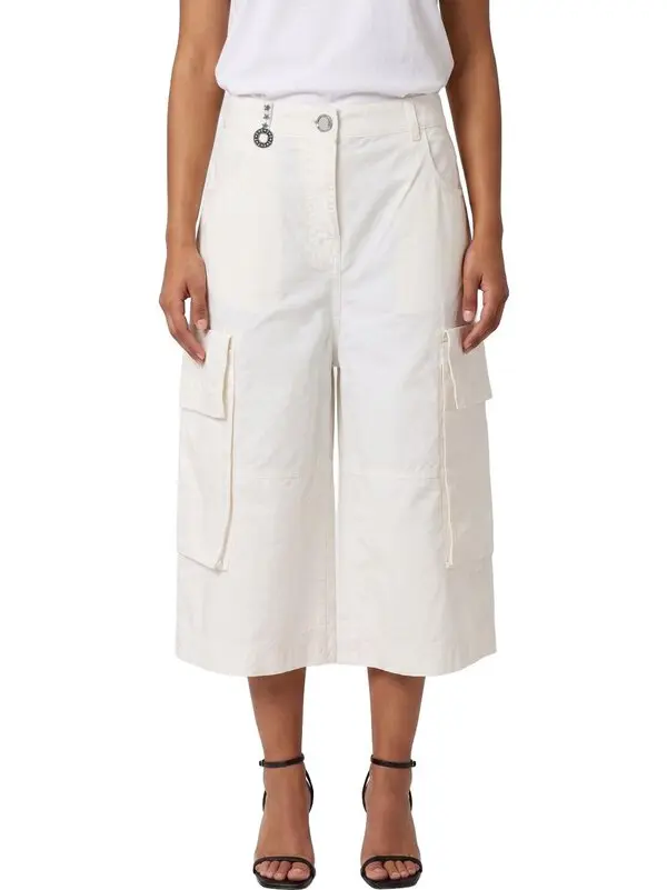 Pinko Cargo Shorts - White