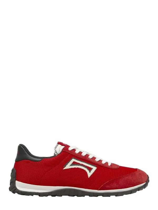 Camper Drift Walk Sneakers In Recycled Fabric And Suede - Red