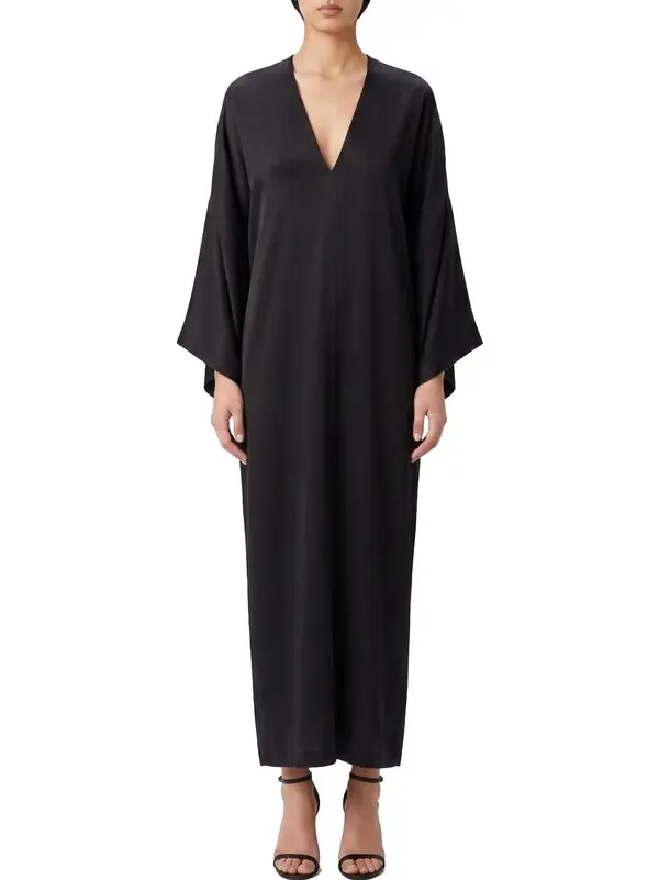 THOM KROM Viscose Caftan Dress - Black