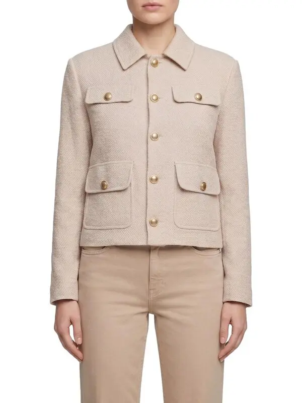 CIRCOLO 1901 Textured Jacket - Beige