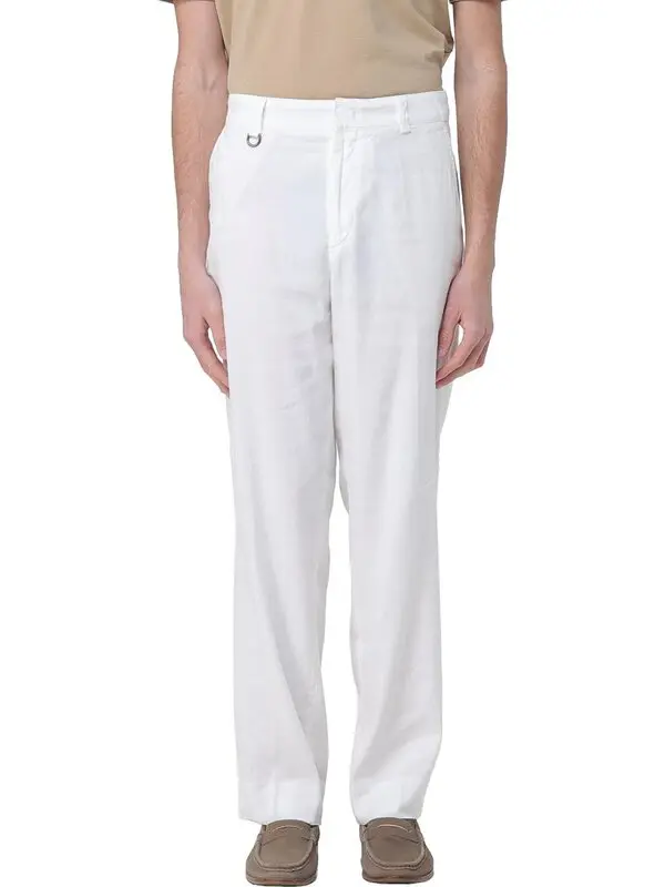 PAOLO PECORA Tailored Trousers - Yellow Cream