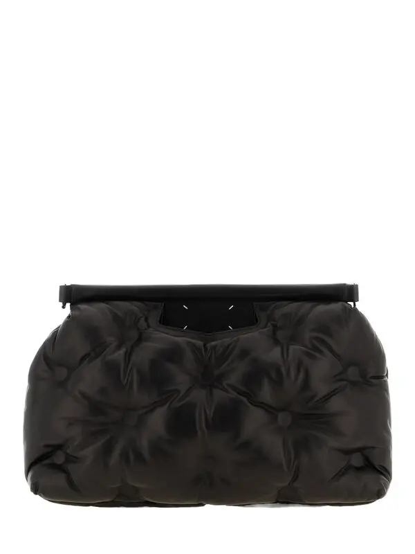 MAISON MARGIELA Glam Slam Quilted Nappa Clutch - Black