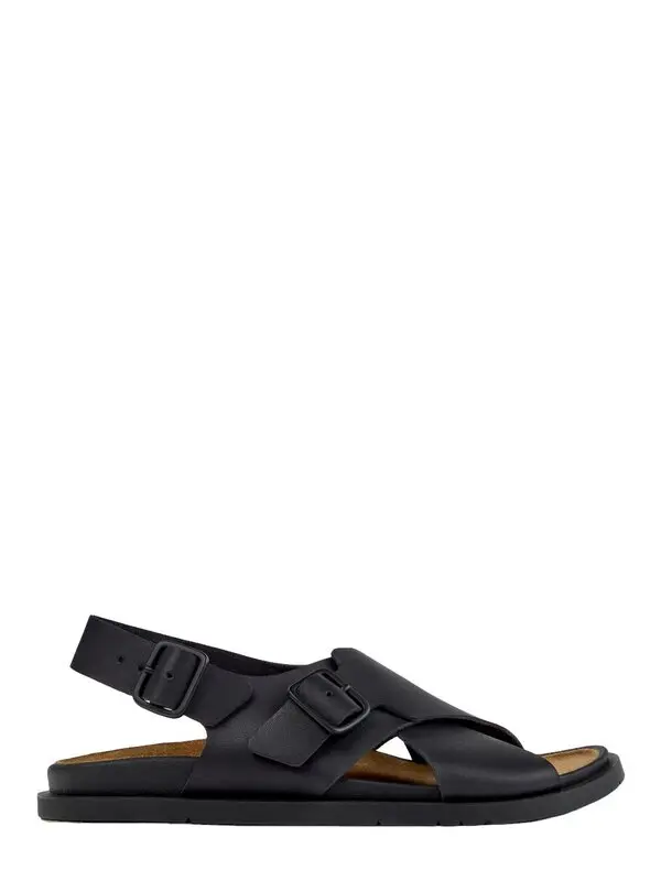 Camper Heeled Sandals With Buckle Fastening - Black