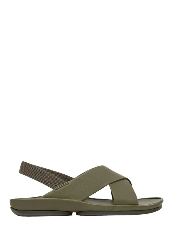 Camper Heeled Sandal - Green