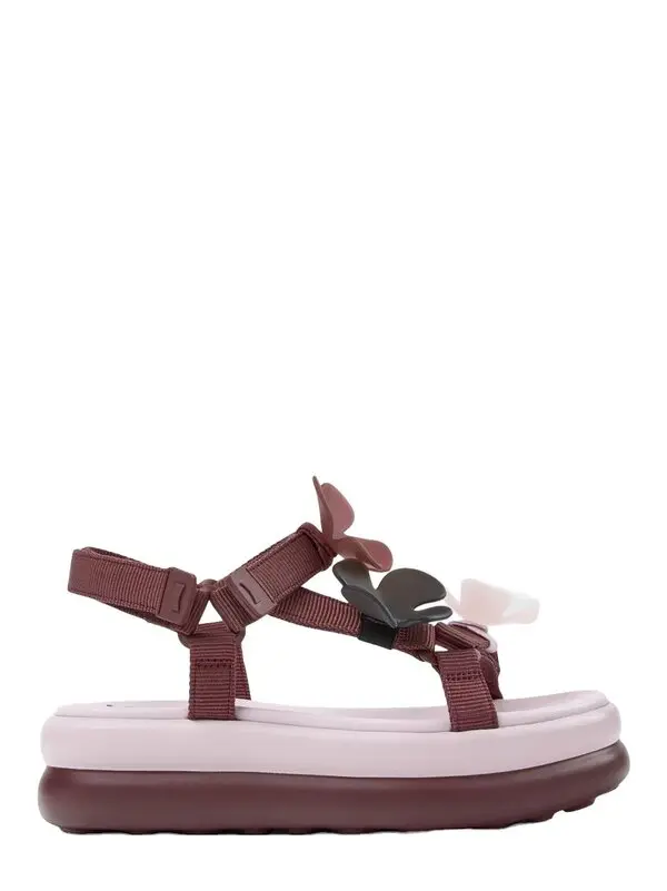 Camper Heeled Sandals - Burgundy