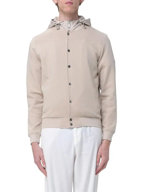 HESKIMO Button-detailed Hooded Jacket - Beige