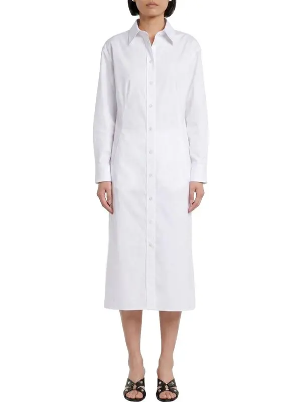 Balenciaga Shirt Dress - White