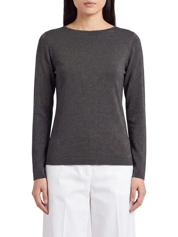 Brunello Cucinelli Long Sleeve Sweater - Grey