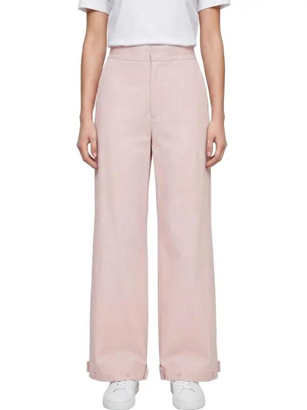 SA SU PHI Animal Print Cotton Blend Palazzo Trousers - Pink