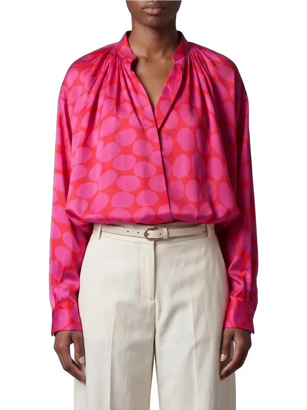 Dries Van Noten Polka Dot Blouse - Pink