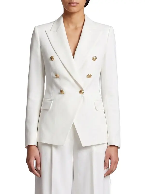 Tagliatore Double Breasted Jacket - White