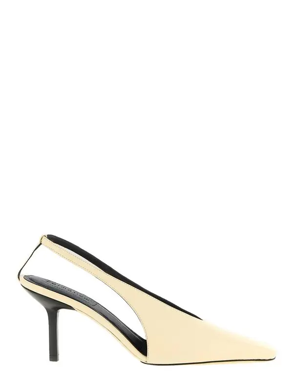 ARMARIUM Nappa Leather Slingback Pumps - Beige