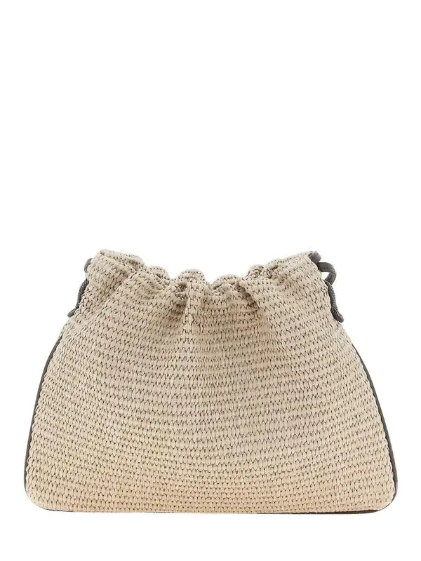 Brunello Cucinelli Woven Clutch - Beige