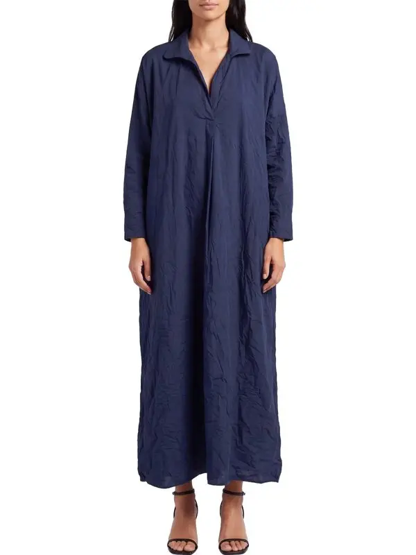 DANIELA GREGIS Long Sleeve Maxi Dress - Blue