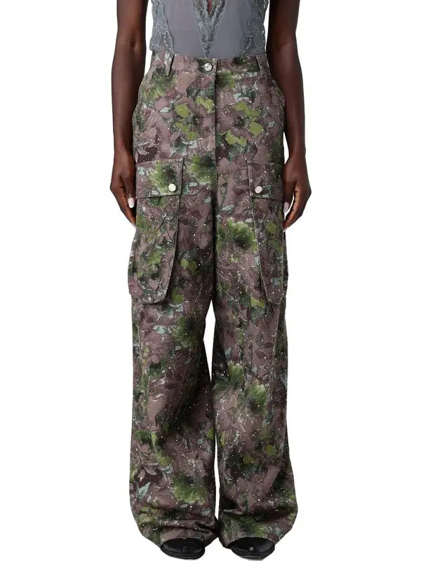 Liu Jo Wide Leg Trousers - Green