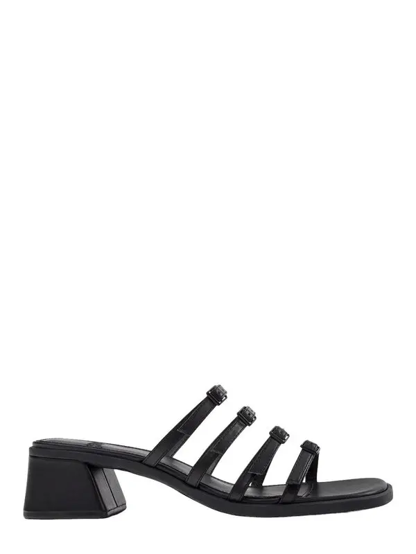 Camper Heeled Strappy Sandals - Black