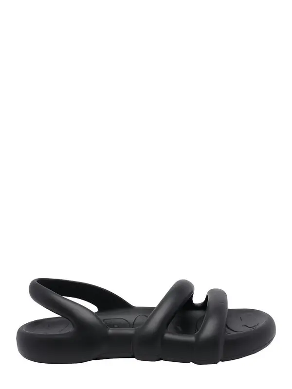 Camper Kobarah Low-heel Slingback Sandals In Recycled Materials - Black