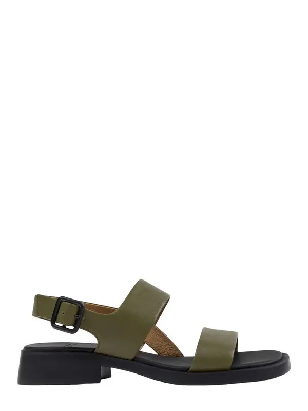 Camper Dana Leather Slingback Sandal - Green