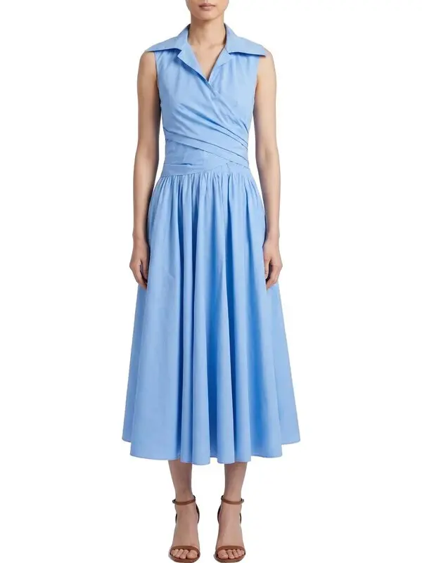PATOU Sleeveless Midi Dress - Blue