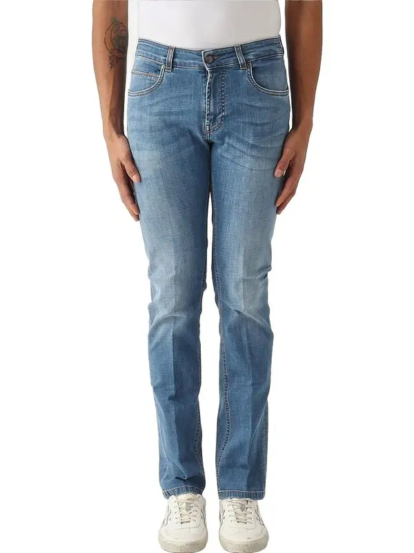 FAY Stretch Slim Fit Jeans - Denim