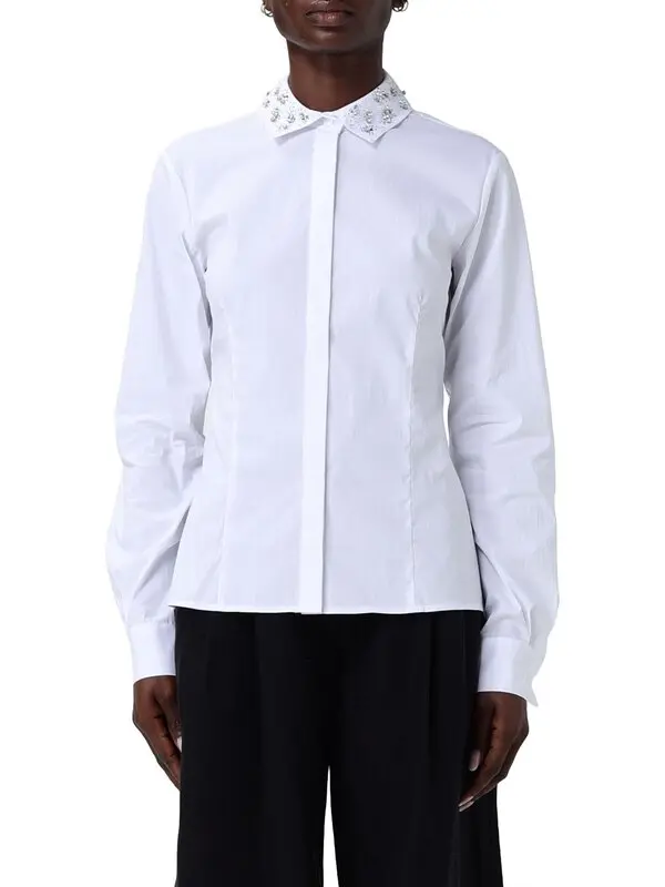Liu Jo Embellished Collar Shirt - White